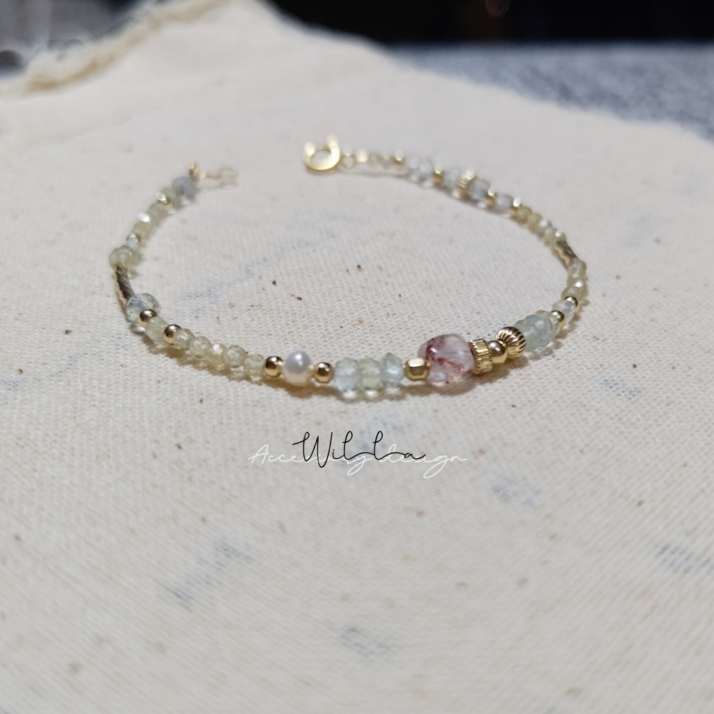 ≡Willa≡隨形超七 摩根石 螢石 黃磷灰石 美國14kgf 扣式手鍊 輕珠寶水晶手鍊 實拍 能量石 招財 全方位水晶 | 蝦皮購物