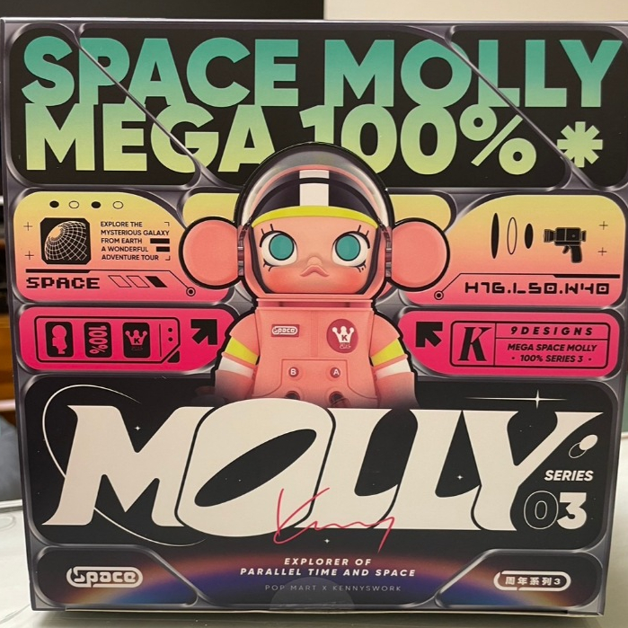 [正品] POP MART 泡泡瑪特 MEGA SPACE MOLLY 100%周年系列3代 Molly 3代100% | 蝦皮購物