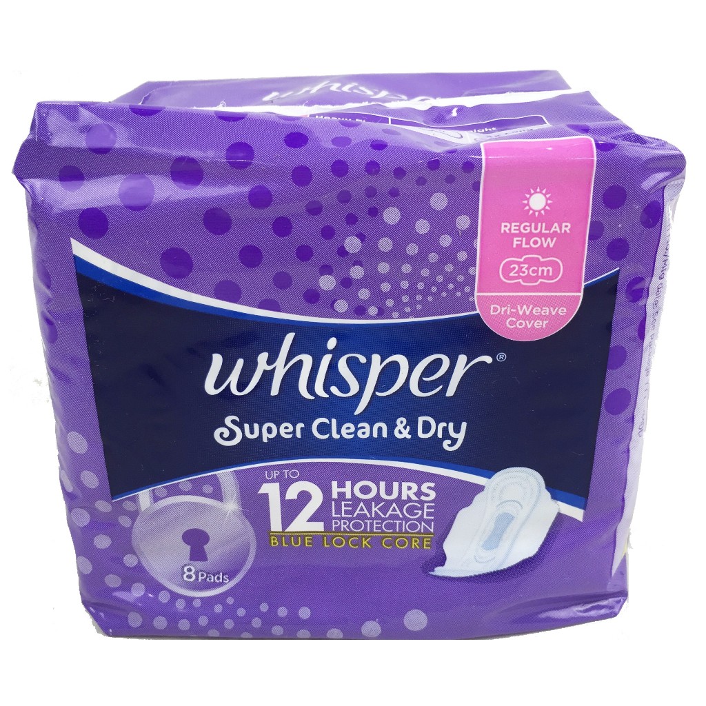 【菲律賓】WHISPER衛生棉翅 (CLEAN DRY W/WINGS) 72g | 蝦皮購物