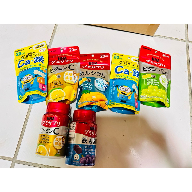 UHA 味覺糖 軟糖 D3 維他命c 芒果20天份 40粒 | 蝦皮購物