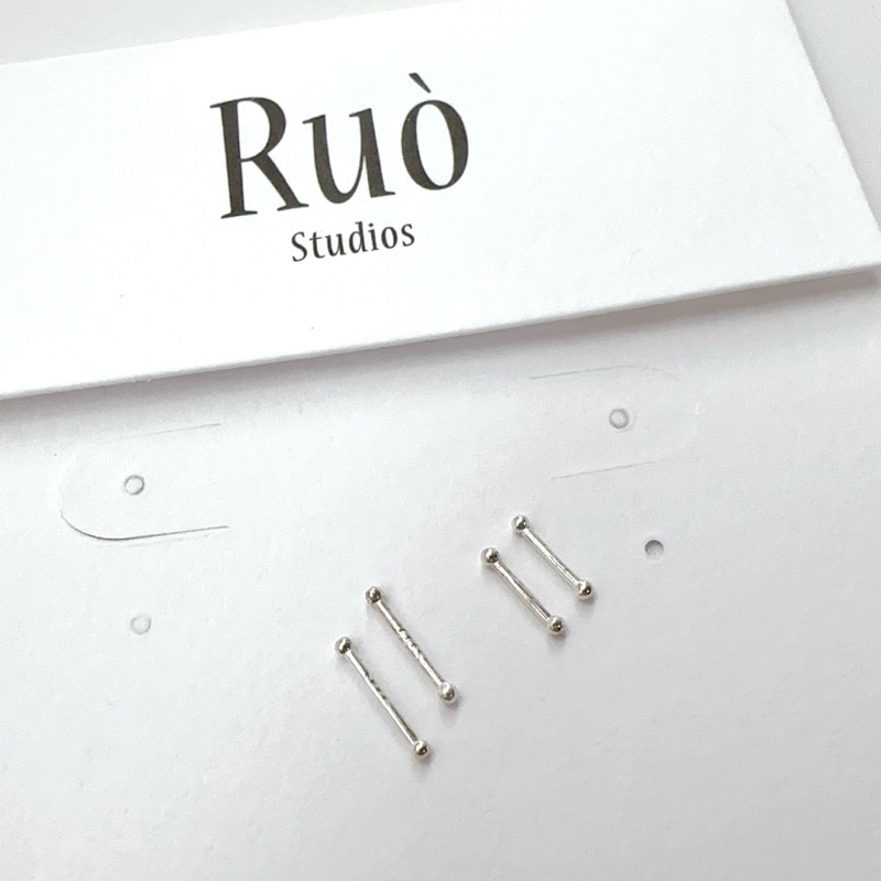 Ruò∣現貨+預購 實品實拍 S925銀 純銀 養耳棒 雙頭可用 6MM 8MM | 蝦皮購物