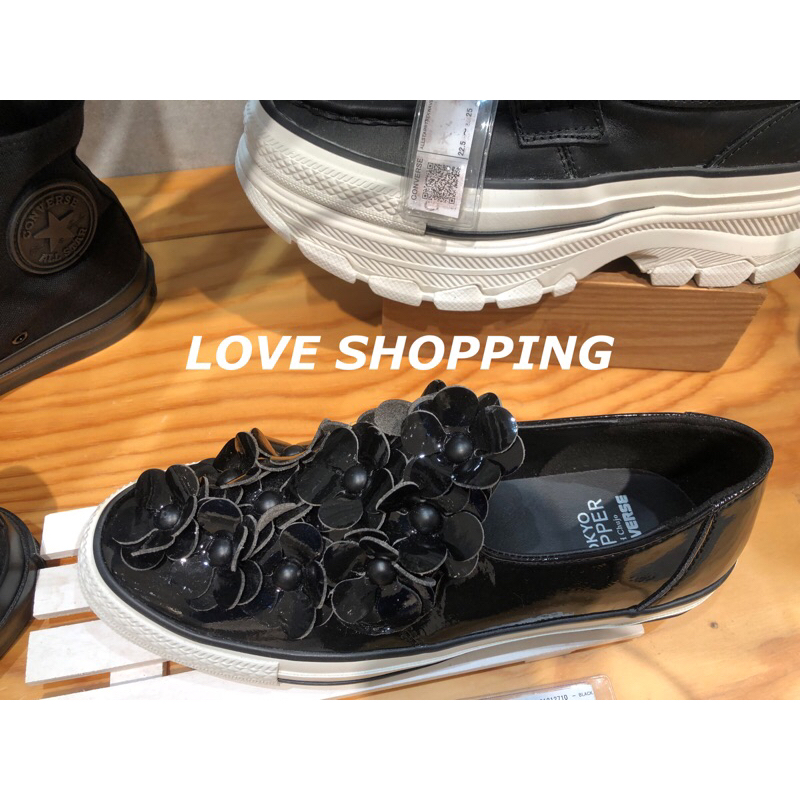 「日本代購」正版CONVERSE X TOKYO BOPPER 聯名款日本花瓣皮革鞋 FLOWER SLIP-ON | 蝦皮購物