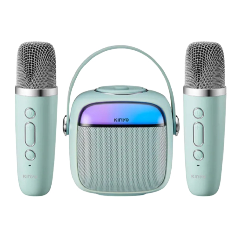 【原廠現貨免運】KINYO 藍牙K歌小音箱 KY-2023｜喇叭/變聲音效/無線雙麥克風/一鍵消原唱｜隨行KTV | 蝦皮購物