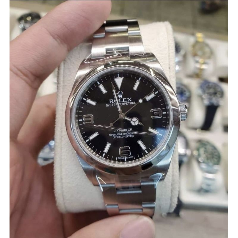 勞力士 214270 ROLEX 369白金時標 探一 Explorer 探險家 黑色面盤 停產絕版 | 蝦皮購物
