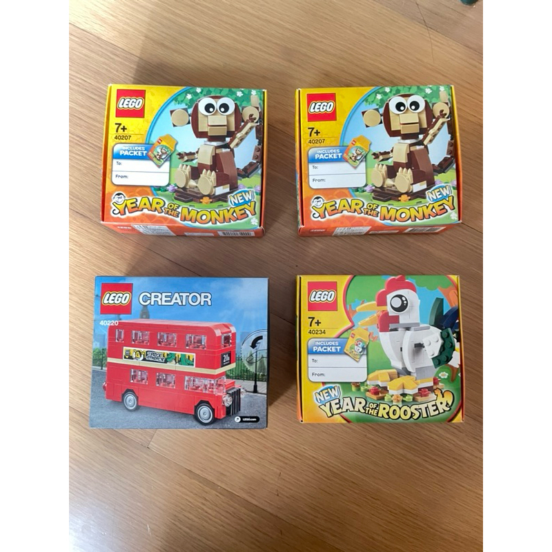 （全新脫坑出清）LEGO 樂高 40207 猴年、40234 雞年 | 蝦皮購物