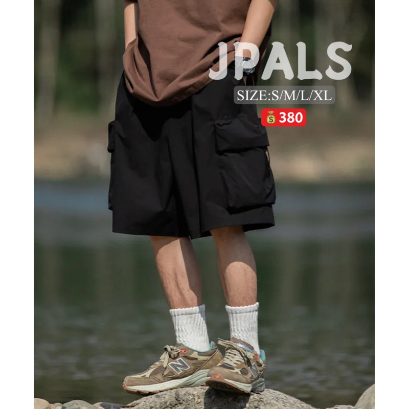 【JPALS】 現貨秒發 機能 速乾 尼龍大口袋短褲 涼感 輕量 NYLON 工裝 工作褲 微寬短褲 | 蝦皮購物