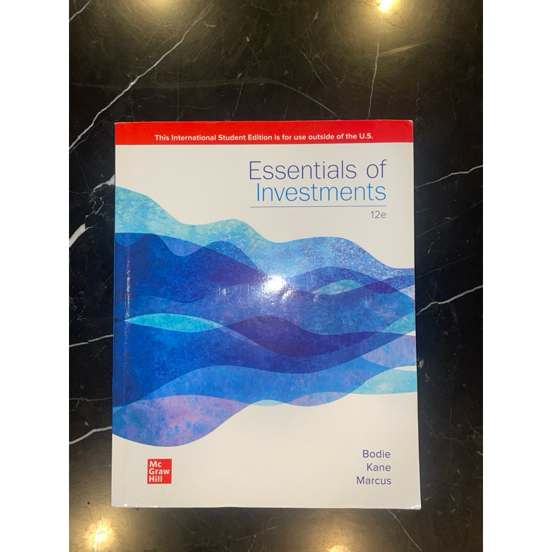Essential of Investment 第12版｜McGraw Hill; 12th edition | 蝦皮購物