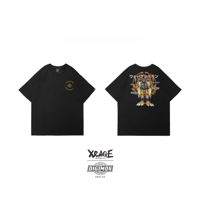 XRAGE x 數碼寶貝 戰鬥暴龍獸 XL號 仲間 限定聯名 刺繡 短T | 蝦皮購物