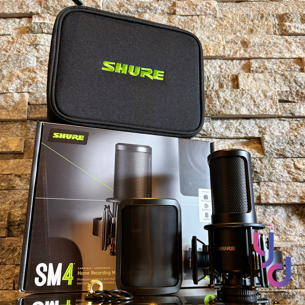 分期免運 贈專用線材+收納盒+防噴+避震架 舒爾 Shure SM4 kit 大振膜 電容式 麥克風 套裝組 電容麥 | 蝦皮購物