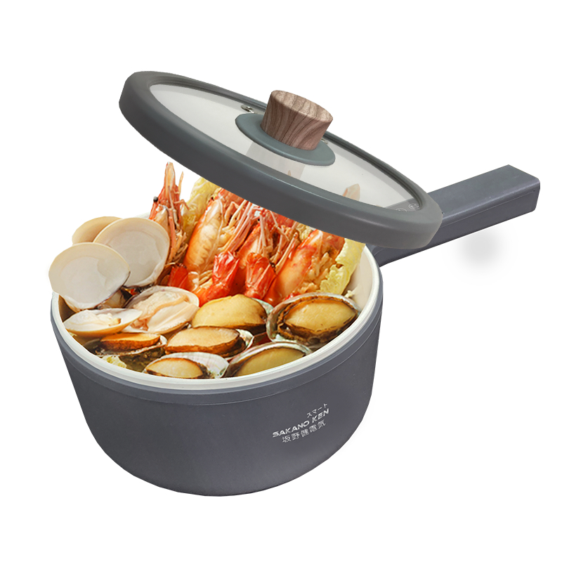 現貨【日本SAKANO KEN 坂野健電器】陶瓷不沾 多功能快煮鍋(電煮鍋/美食鍋/調理鍋/電火鍋/蒸煮鍋/蒸煮兩用) | 蝦皮購物