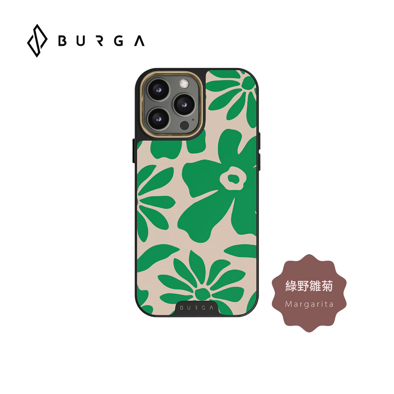 【BURGA】iPhone 15 Pro/Pro Max Elite防摔保護殼-綠野雛菊(手機殼 立陶宛) | 蝦皮購物