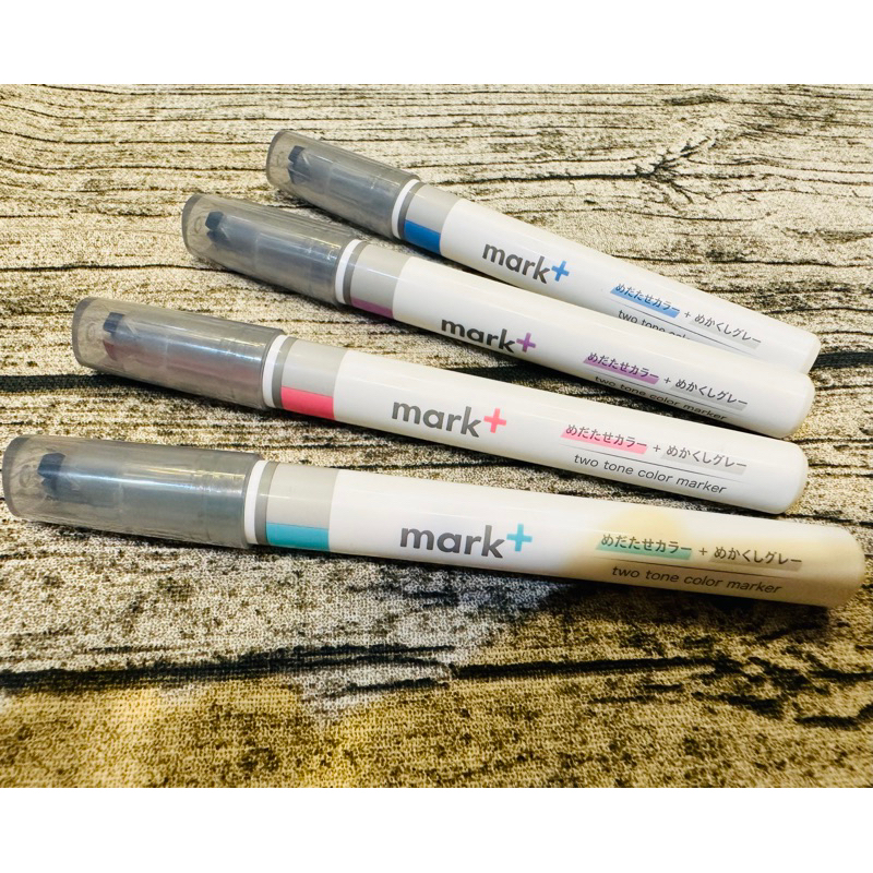 [文具] KOKUYO 螢光筆 PM-MT100(同色款)/101(灰色款) MARK+ 獨角仙 雙色 水性螢光筆 | 蝦皮購物