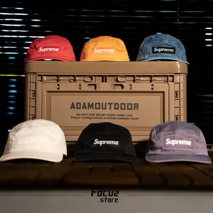 【Focus Store】 現貨 Supreme FW23 Washed Chino Twill Camp Cap 帽子 | 蝦皮購物