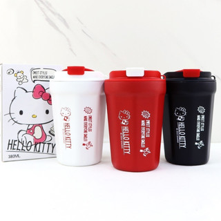正版 三麗鷗 Hello Kitty KT 304不鏽鋼咖啡直飲輕量保溫杯-380ml 3種顏色任選 | 蝦皮購物