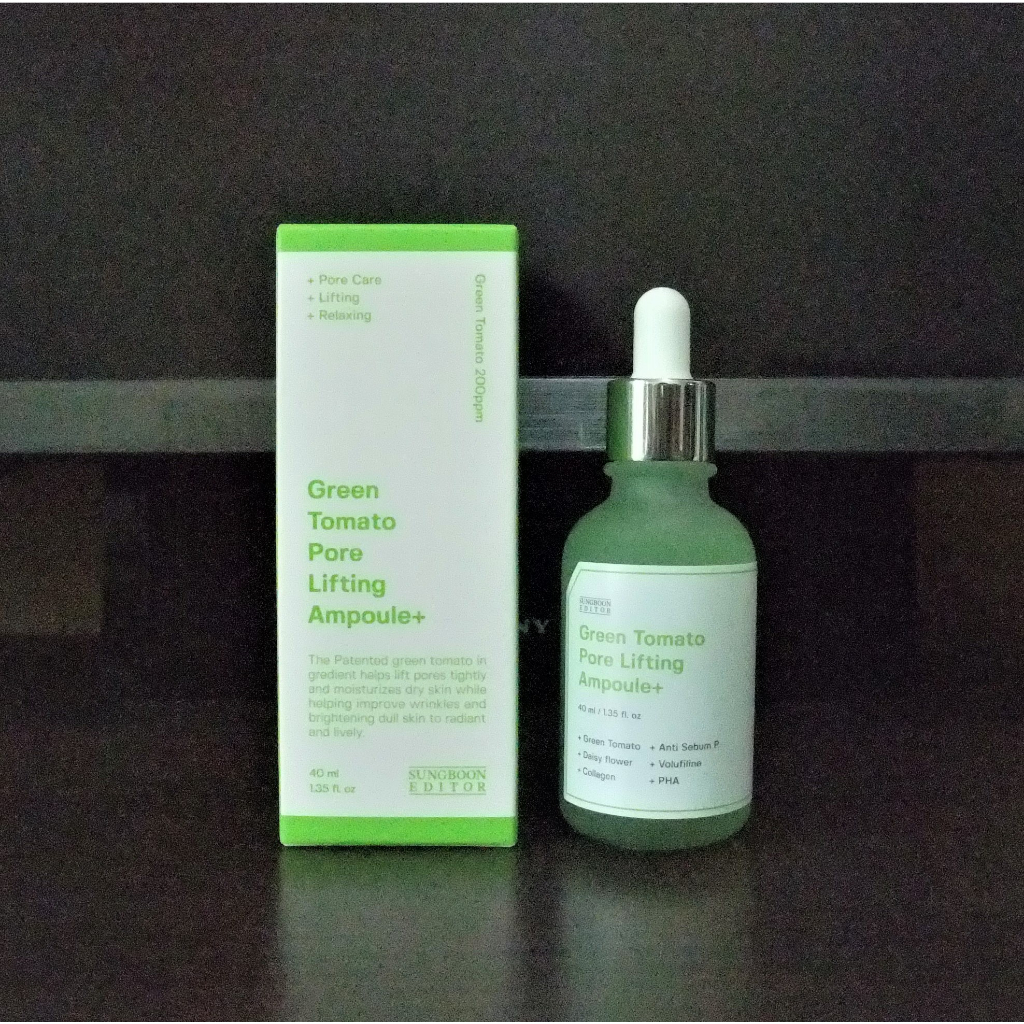 韓國原裝SUNGBOON EDITOR 綠番茄毛孔緊緻精華 綠番茄毛孔收縮安瓶 40ml/75ml 容量升級 | 蝦皮購物