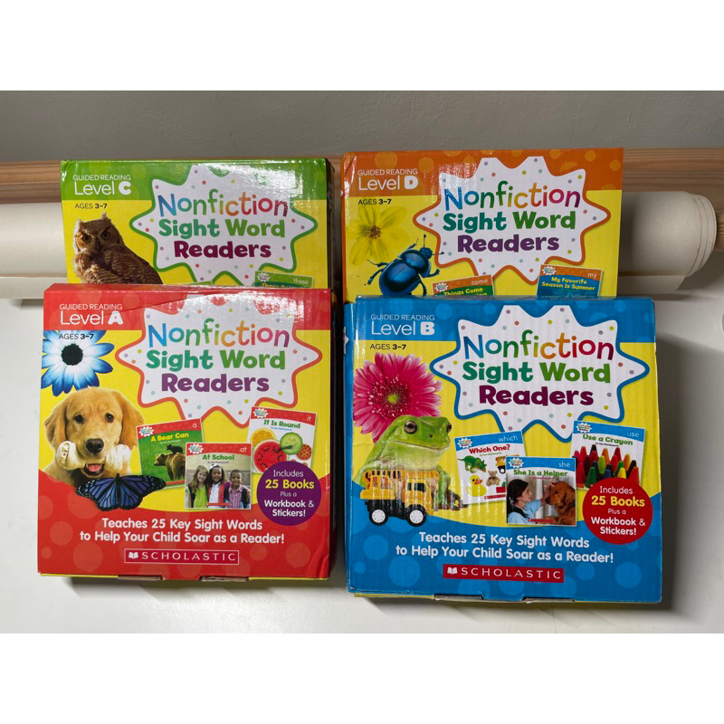 學樂 Nonfiction sight word readers高頻字 | 蝦皮購物
