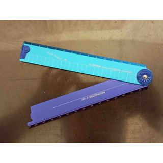 [近全新]日本 Kutsuwa 鋁製摺疊尺 15cm ~ 30cm(藍色) | 蝦皮購物