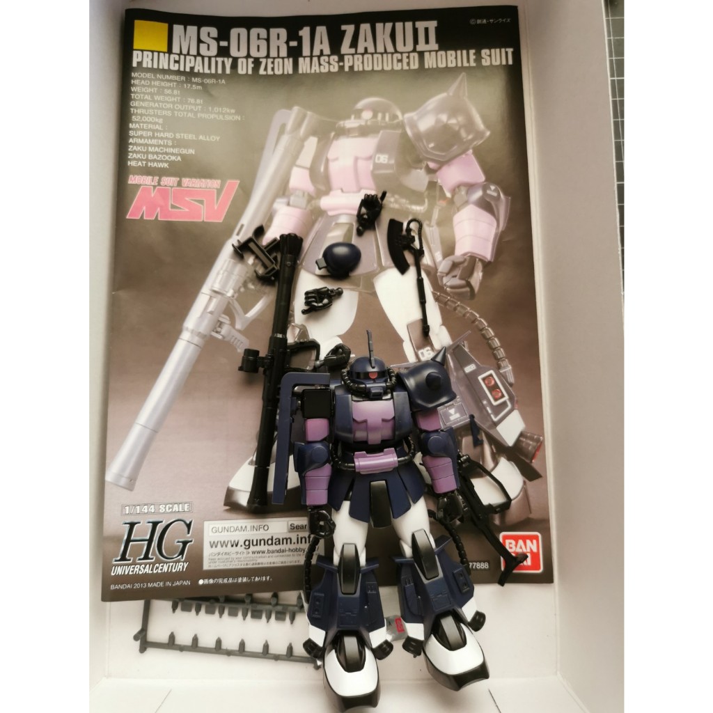 HG HGUC 1/144 #151 MS-06R-1A 薩克II ZAKU II 黑色三連星 完成品 | 蝦皮購物