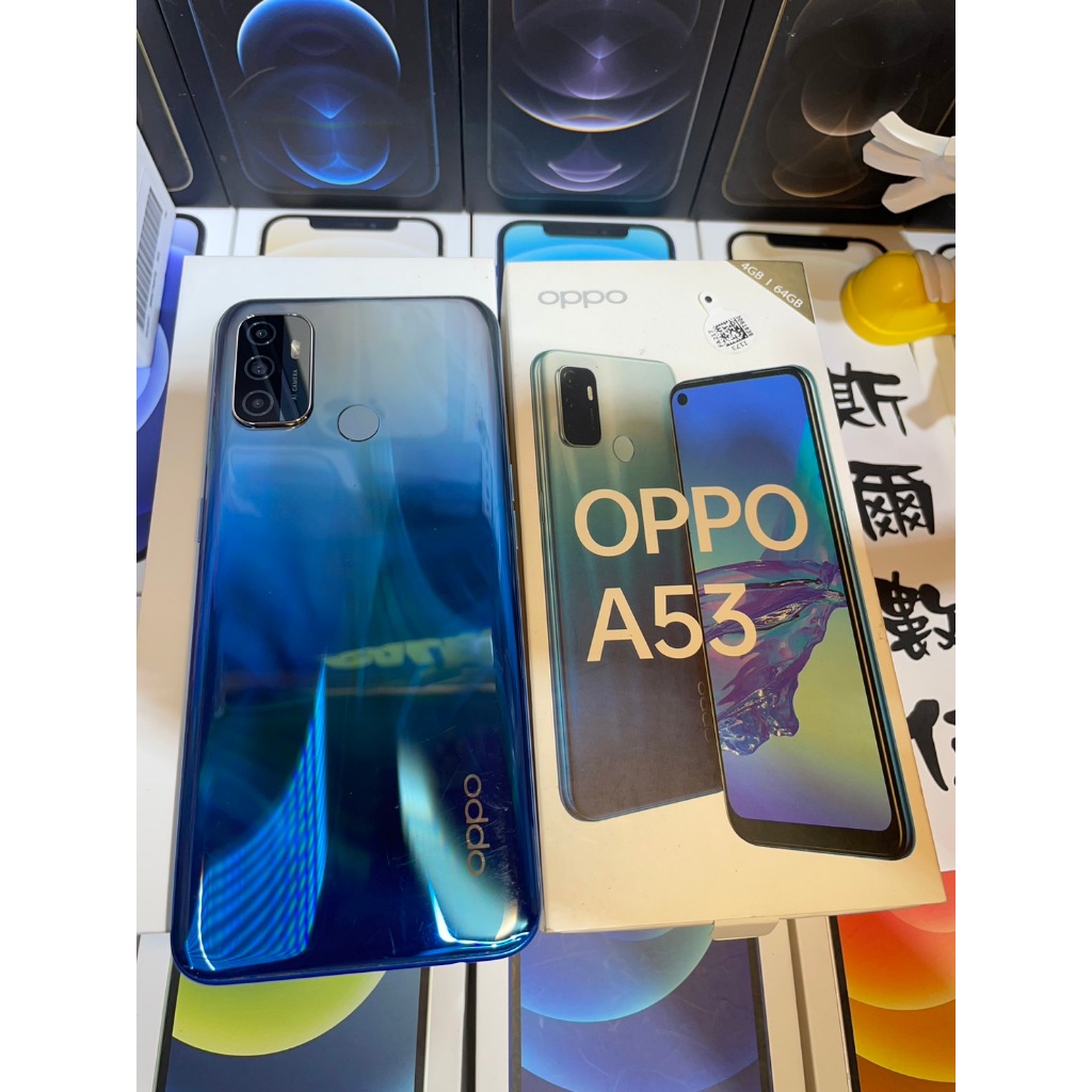 【原盒序 機況極佳】OPPO A53 4GB/64G 6.5吋 CPH2127 藍 現貨 有實體店面 可面交 1182 | 蝦皮購物