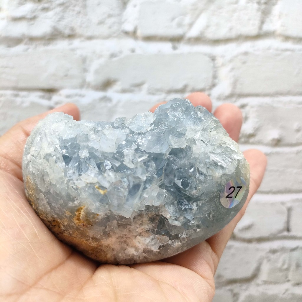 [硯嵐水晶 YL Crystal]天青石原礦(Celestine)原礦 溝通協調 內在平靜 平衡喉輪 情緒釋放 | 蝦皮購物