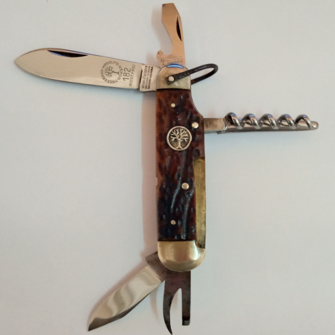 德國 Boker 182 Camp Knife 骨柄傳統折刀 1932-1944 折疊刀 Böker | 蝦皮購物