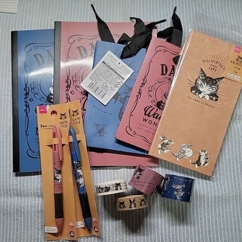 現貨全新 Wachifield Dayan Bebe Dayan 瓦奇菲爾德 達洋貓 大創聯名系列商品 筆紙膠帶筆記本 | 蝦皮購物