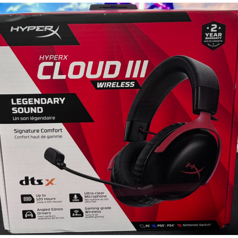 HyperX Cloud III 無線電競耳機 DTS X音效 | 蝦皮購物
