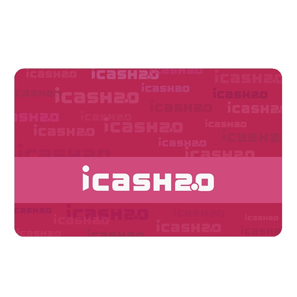 *現貨*經典LOGO-魅惑紅icash2.0 icash 愛金卡 超商儲值卡 交通卡 儲值卡 | 蝦皮購物