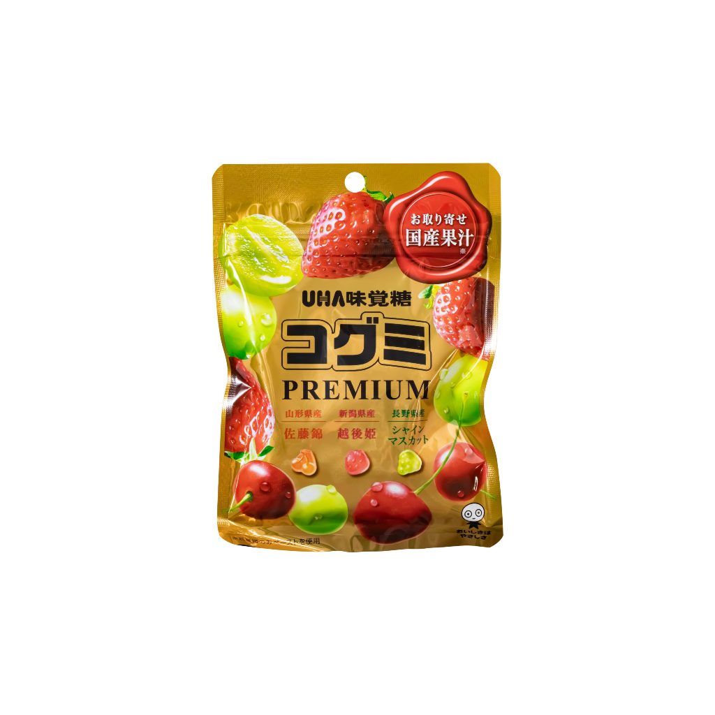 全新 現貨 日本 UHA 大包裝 限定 味覺糖 綜合水果 風味 軟糖 酷Q彌 85g PREMIUM 國產果汁 麝香葡萄 | 蝦皮購物