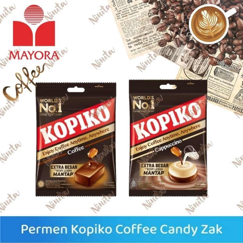 MAYORA KOPIKO Coffee Cappuccino Candy 印尼 卡布奇諾 咖啡糖 咖啡牛奶 糖果 | 蝦皮購物