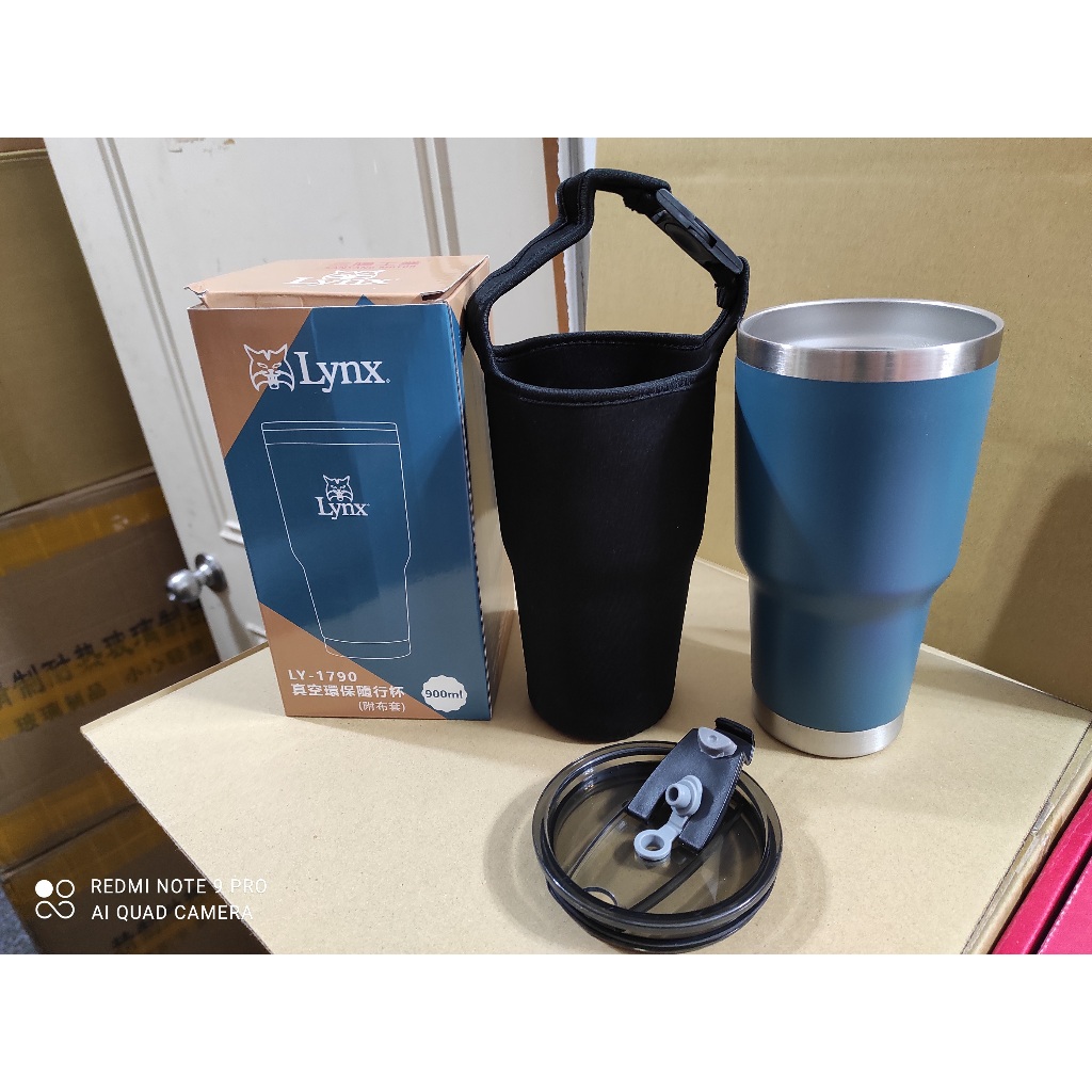 (板橋廉價商品區) 美國品牌 Lynx 山貓 304真空環保隨行杯 (900ml) 一體成型 | 蝦皮購物