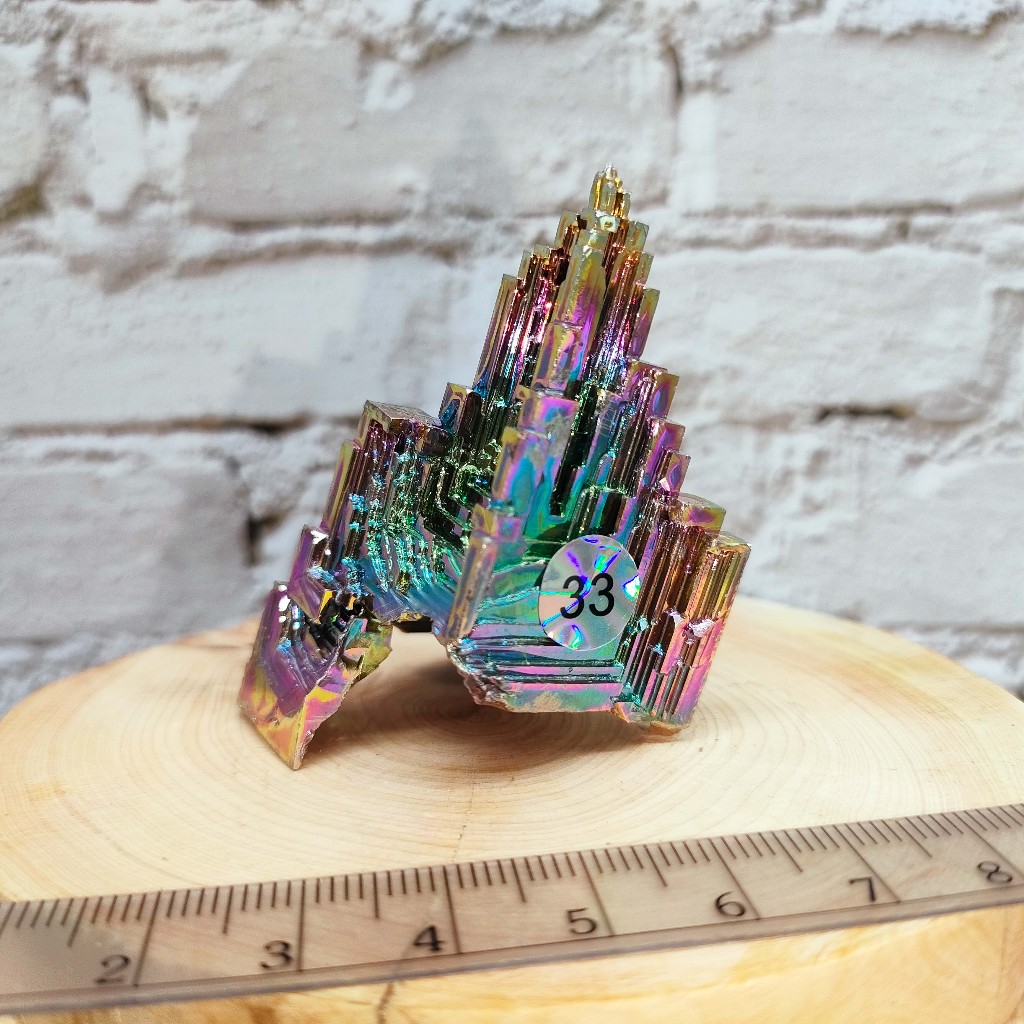 [硯嵐水晶 YL Crystal]鉍礦 鉍晶體 天使階梯 轉化礦石 擺件 | 蝦皮購物