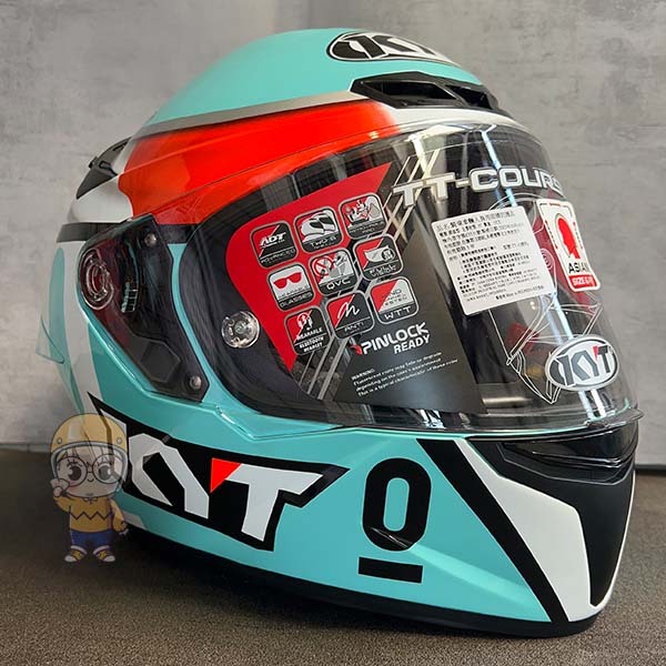 (現貨 尺寸齊）KYT TTC TT-COURSE #48 迷彩 亮面 蒂芬妮綠 義大利 全罩式 安全帽 眼鏡溝 公司貨 | 蝦皮購物