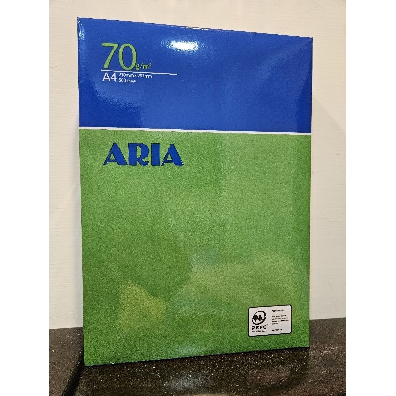 ARIA A4影印紙500張入 環保PEFC認證 A4紙 影印紙 A4列印紙 空白紙 70磅 | 蝦皮購物