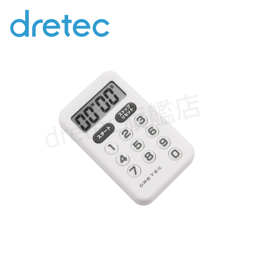 【dretec旗艦店】日本 dretec新普斯10鍵式計時器 T-181WT 白色 | 蝦皮購物