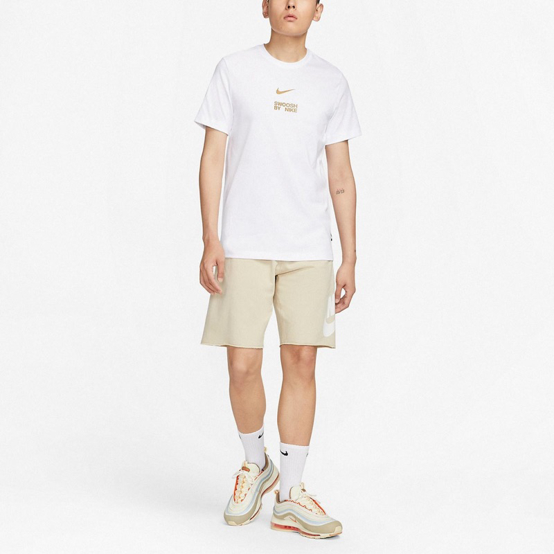 全新Nike 短袖 NSW Tee 男款 白 金 短T 棉T 小勾 基本款 FD1245-100 男生M | 蝦皮購物