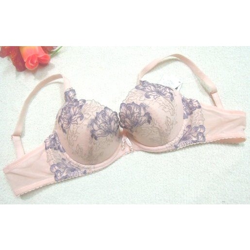 【奧黛莉~18eighteen】包覆提托蕾絲繡花內衣【4315】70B,70C,75C,80B,80C~粉橘 | 蝦皮購物