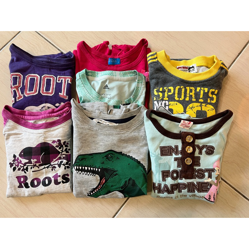 二手童裝｜Root|麗嬰房les enphants｜adidas愛迪達｜HM｜Betty boop男童女童上衣長袖短袖 | 蝦皮購物