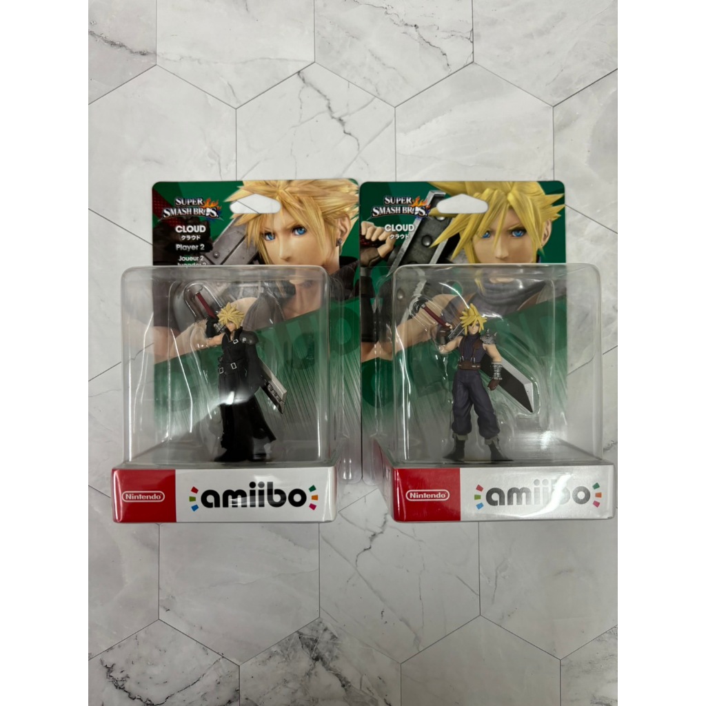 NS Switch Amiibo 大亂鬥 克勞德 太空戰士 最終幻想 FF7 黑衣克勞德 1p +2p 兩隻一起 | 蝦皮購物
