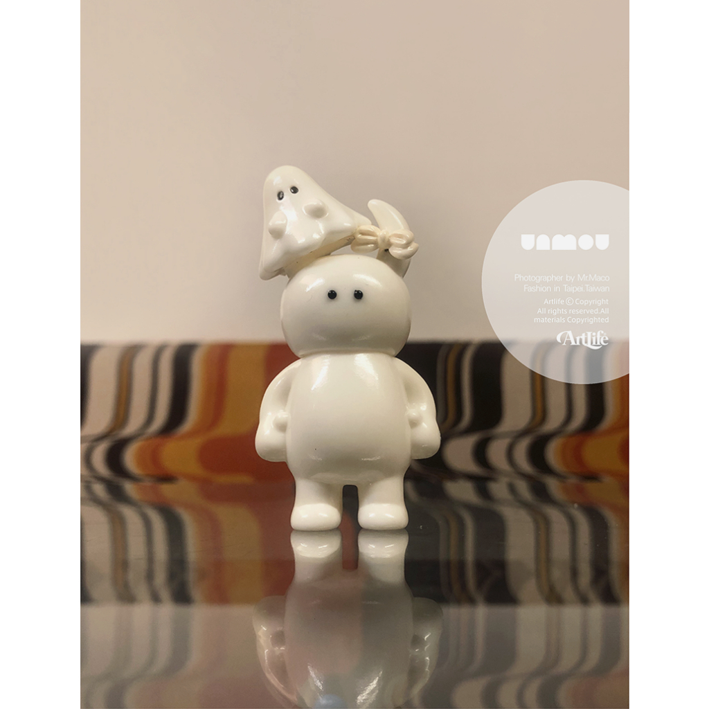 ArtLife @ UAMOU BOO MISS ミスターウアモウ ホワイト 限定 精靈女孩 日本 設計師公仔 | 蝦皮購物