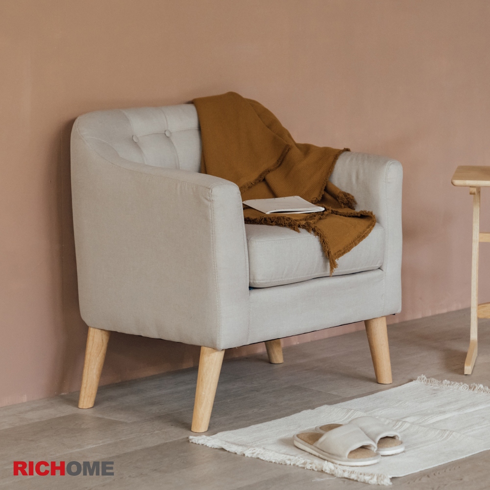 RICHOME 福利品 SF-050 可麗雅單人沙發 休憩 單人沙發 臥室 沙發 客廳 禮物 套房 會客 辦公室 近全新 | 蝦皮購物