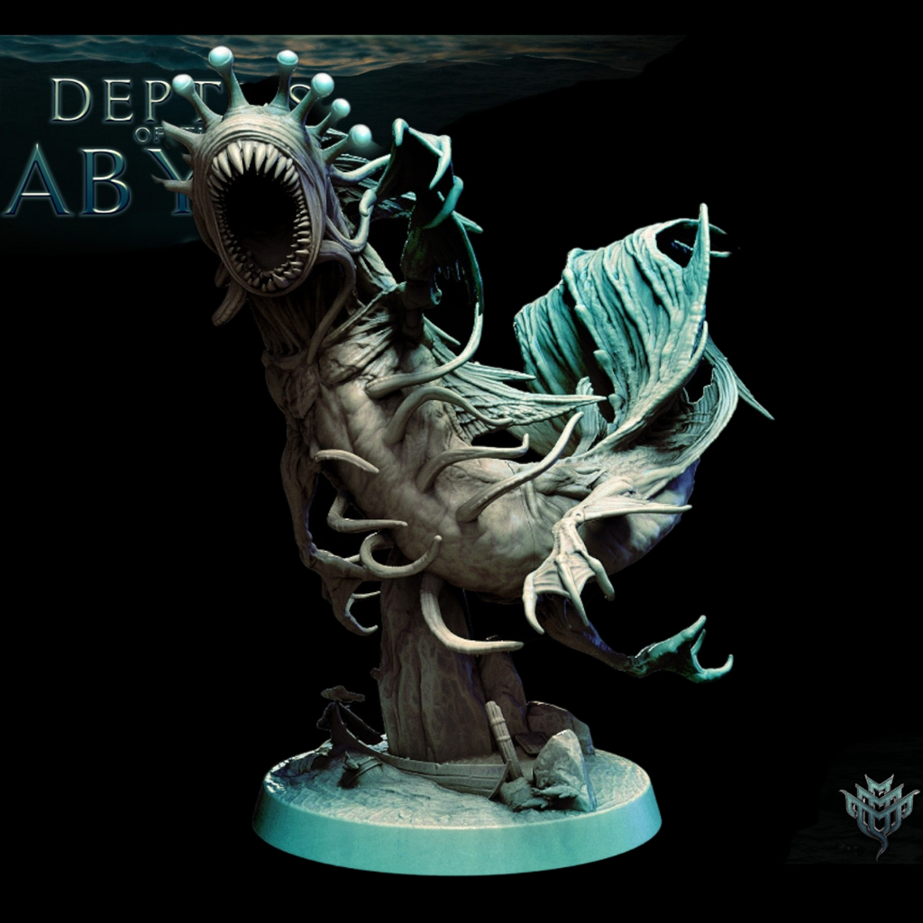 Tazo工坊[MMM] 底棲魔魚歐米茄pose2Aboleth Omega pose2 3D列印模型DOA | 蝦皮購物