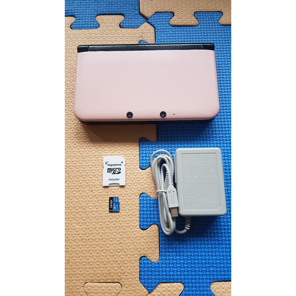 【回憶瘋】3DS LL 粉紅色限定機(已改機.內建遊戲) 贈送32G卡(內附遊戲) 8成5新 | 蝦皮購物