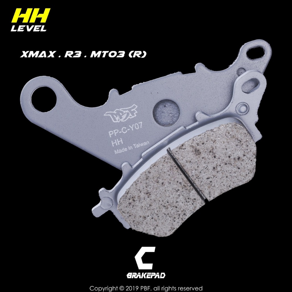 [J.M傑米車藝]PBF 暴力虎 來令片 Y07 XMAX、R3、MT03 煞車皮 後 | 蝦皮購物