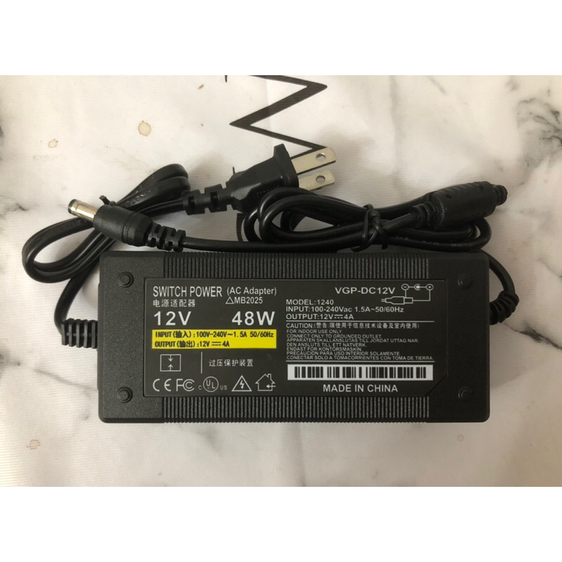 12V 4A 12V 4a 變壓器 DC12V 4A 電源供應器 輸入AC 100~240V | 蝦皮購物