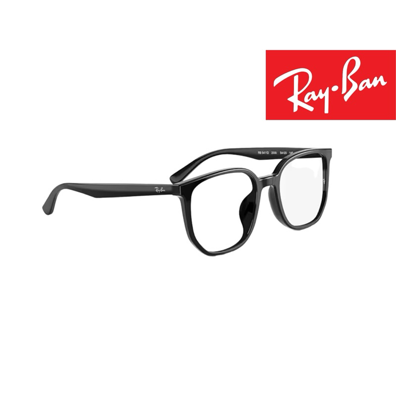 RayBan 雷朋】光學鏡框 RX5411D 2000 54mm 多邊造型 橢圓框眼鏡 黑框 | 蝦皮購物