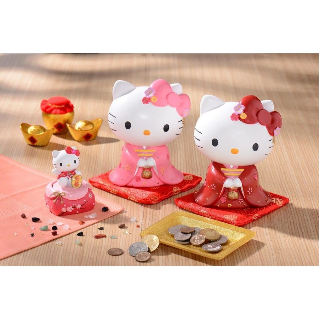 7-11 HELLO KITTY凱蒂貓幸福開運撲滿 存錢筒 撲滿 豬公 賽錢箱 公仔 擺件 模型 擺飾 生日禮物 | 蝦皮購物