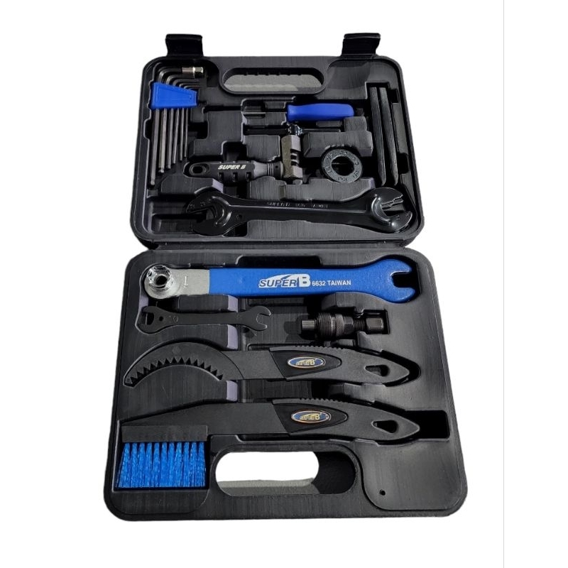 台灣現貨 外銷品出清 SUPER B TOOL TB-6632 自行車 維修工具組 20件 DIY 保養 維修 A72 | 蝦皮購物