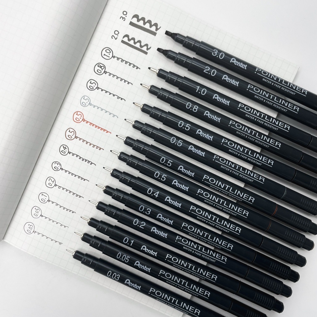 GD-1310【飛龍 POINTLINER代針筆 S20P 】單支 耐水性 搭配水彩 勾線筆 製圖 繪畫 手繪 塗鴉 | 蝦皮購物