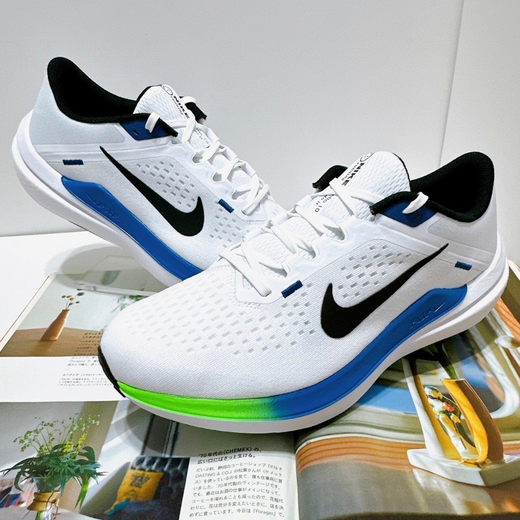 SunQSelect NIKE AIR WINFLO 10 男款 慢跑鞋 透氣 彈性 支撐 藍白 DV4022-103 | 蝦皮購物